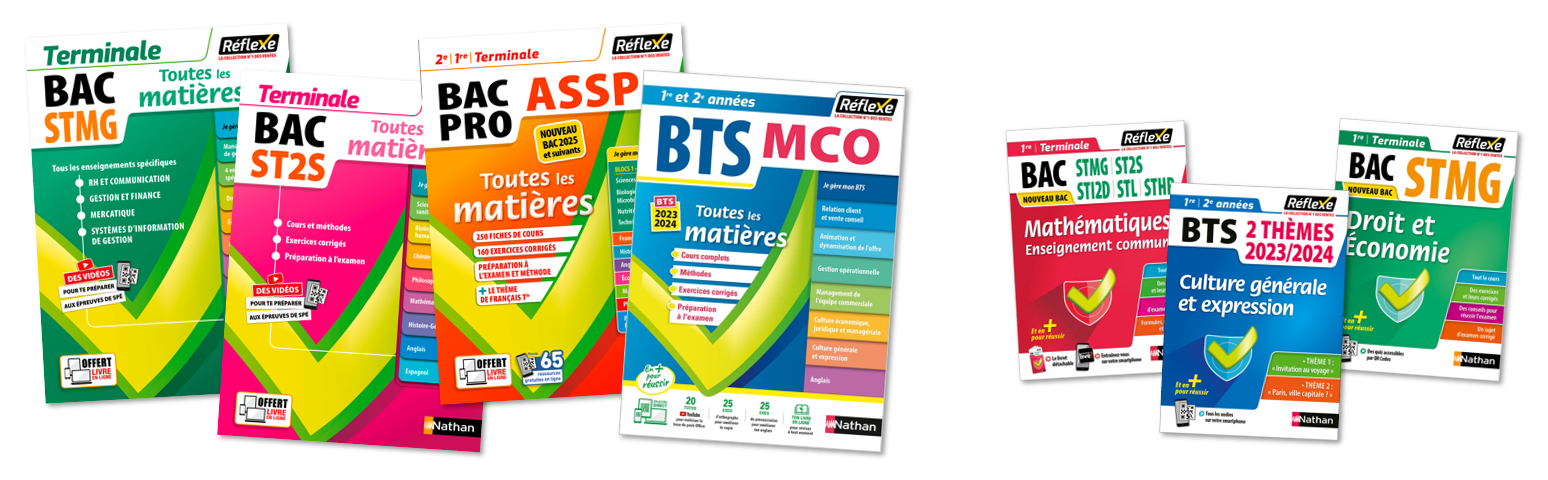 Réflexe - Bac Techno, CAP, Bac Pro, BTS | Nathan