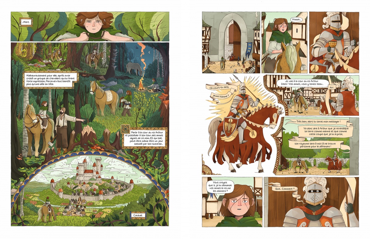 Perceval, un destin mythique à découvrir en BD dès 8 ans | Nathan