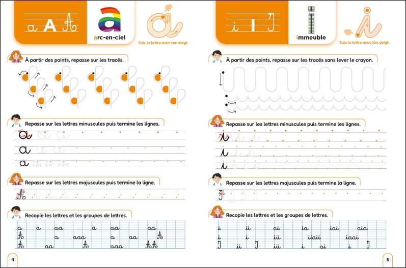 Cahier d'écriture - Regarde, je lis avec Mila et Noé - Apprentissage ...