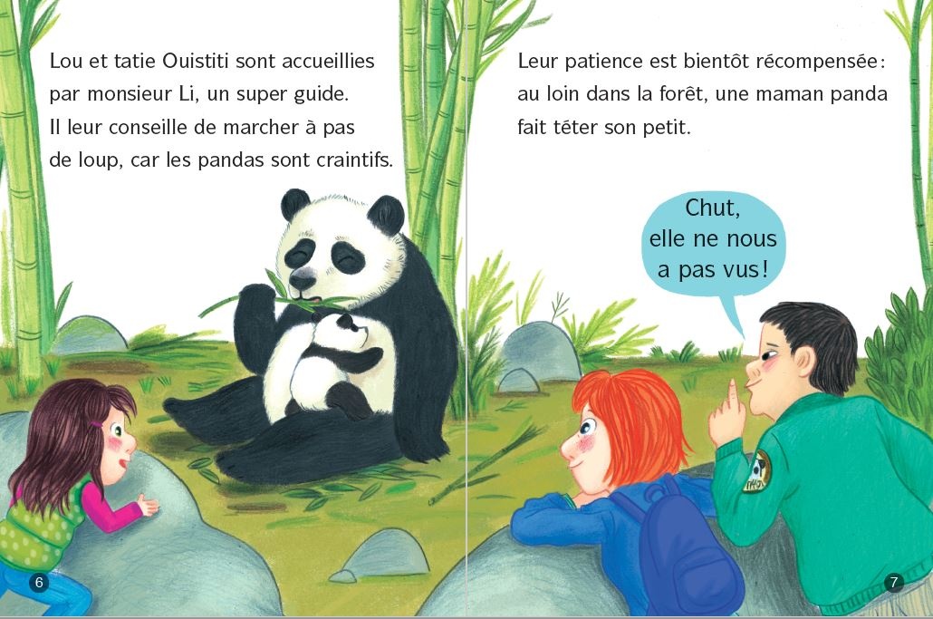 Les animaux de Lou, bravo, petit panda ! - Lune bleue - Dès 6 ans | Nathan
