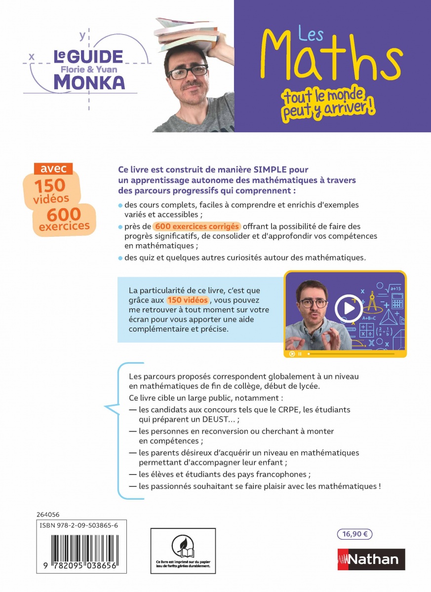 Guide Monka : les Maths, tout le monde peut y arriver - par Yvan et ...