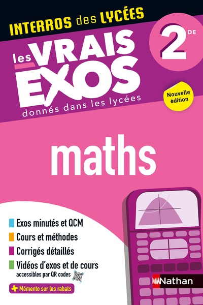 Maths Seconde - Interros des lycées 2de - Programme 2025-2026 - Les ...