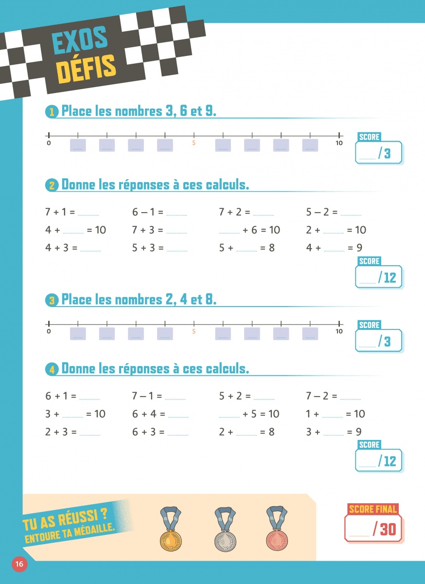 Calcul Mental CP 6-7 ans - Cahier d'exercices progressifs et corrigés ...