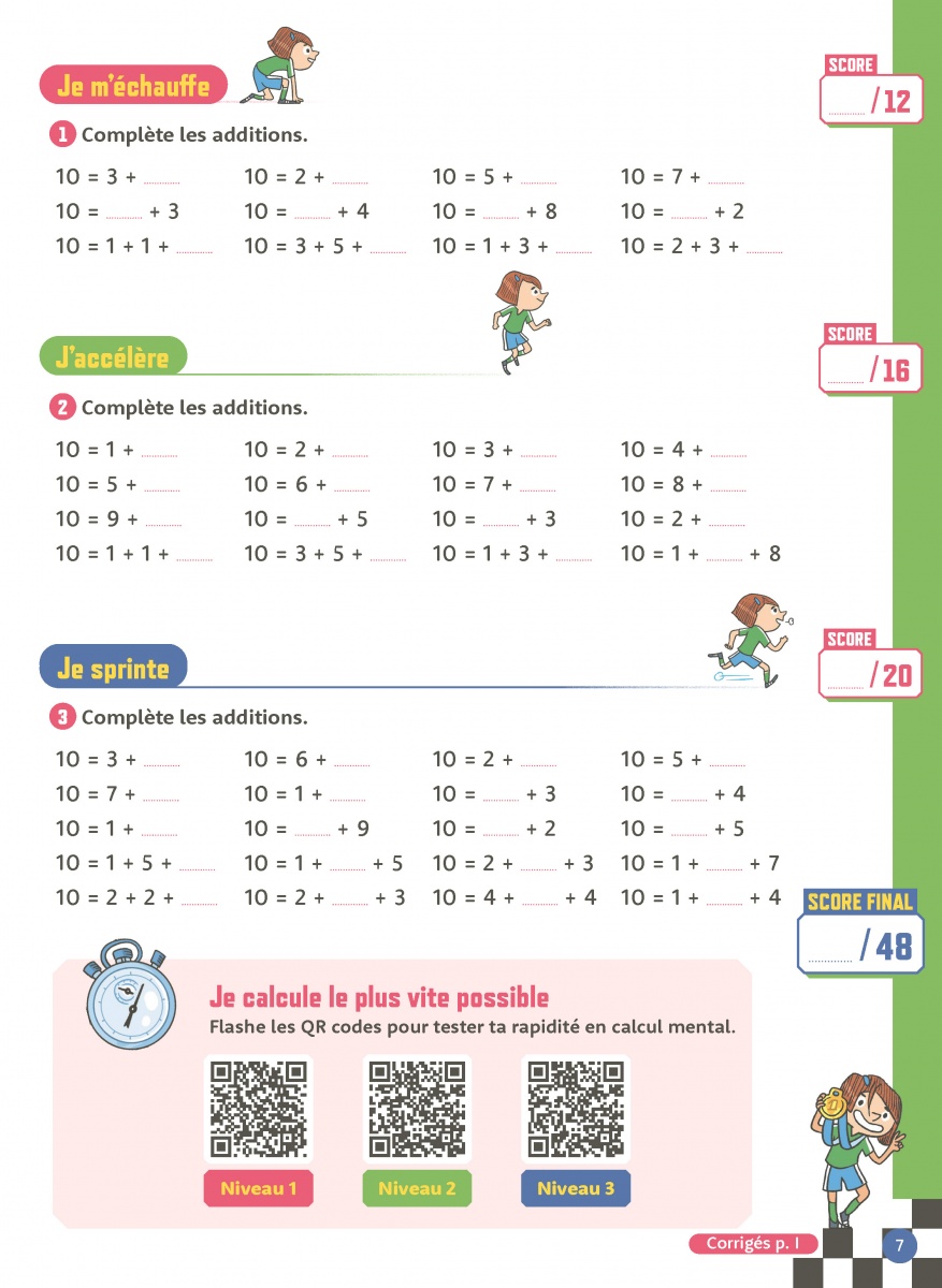 Calcul Mental CE1 - 7-8 ans - Cahier d'exercices progressifs avec ...