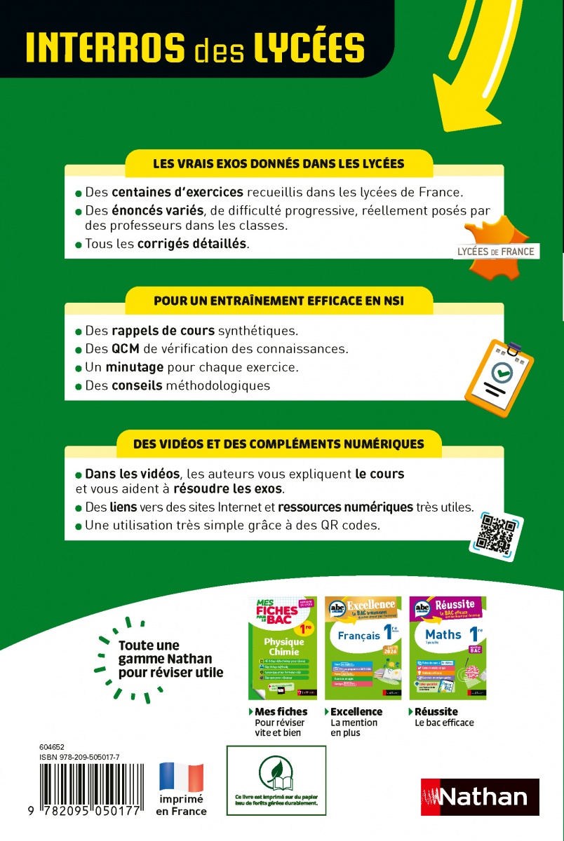 NSI (Numérique et Sciences Informatiques) Première - Interros des ...