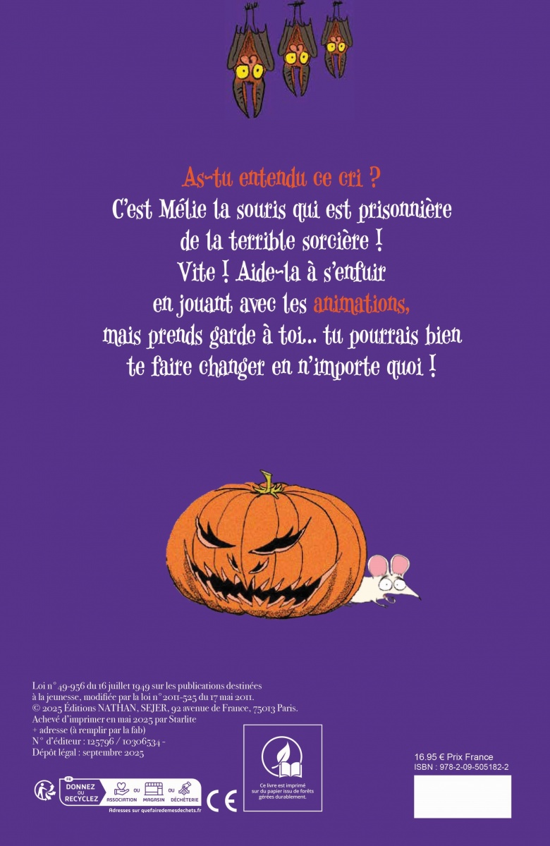 Au secours une sorcière ! - Un livre d'Halloween animé dont tu es le ...
