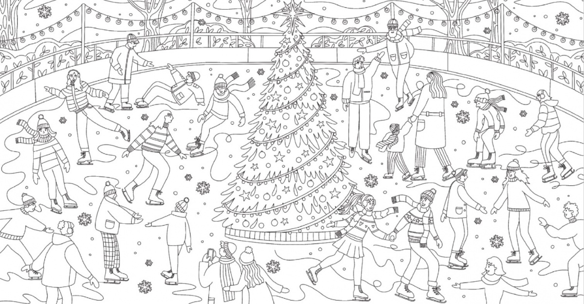 Coloriages de l'Avent - Noël cosy - Coloriage Adulte Bien-être 25 ...