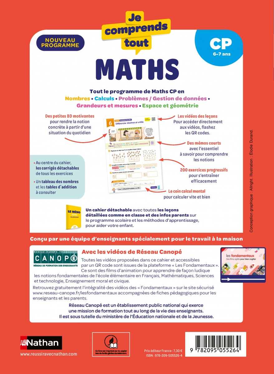 Je comprends tout - Maths CP 6-7 ans - Cahier d'exercices complet avec ...
