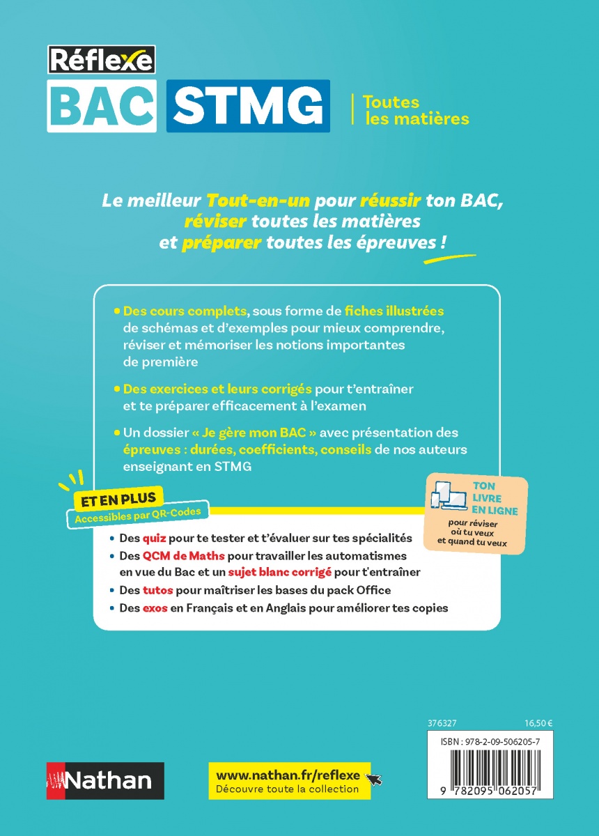 Bac STMG - Toutes les matières - Première STMG - Réflexe - 2026-2027 ...